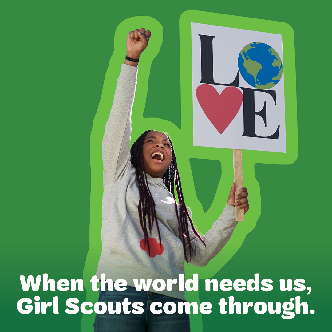 When times get tough, Girl Scouts take ACTION.👊Help your daughter ...