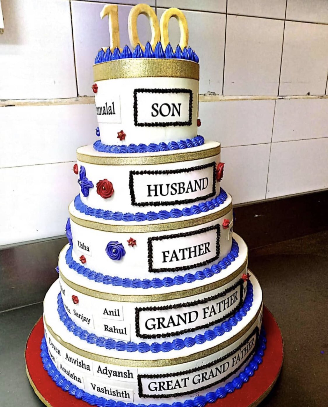 Family Tree Birthday Cake