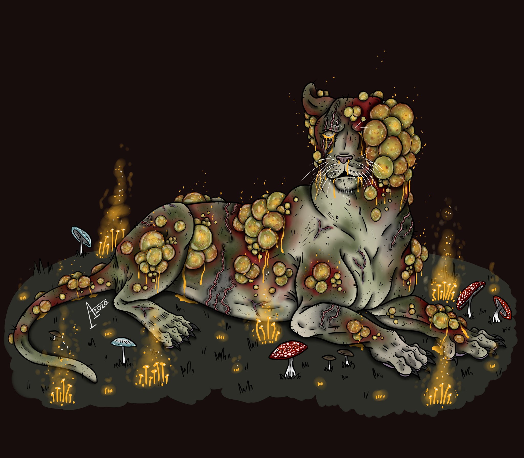Zombie Cat Art
