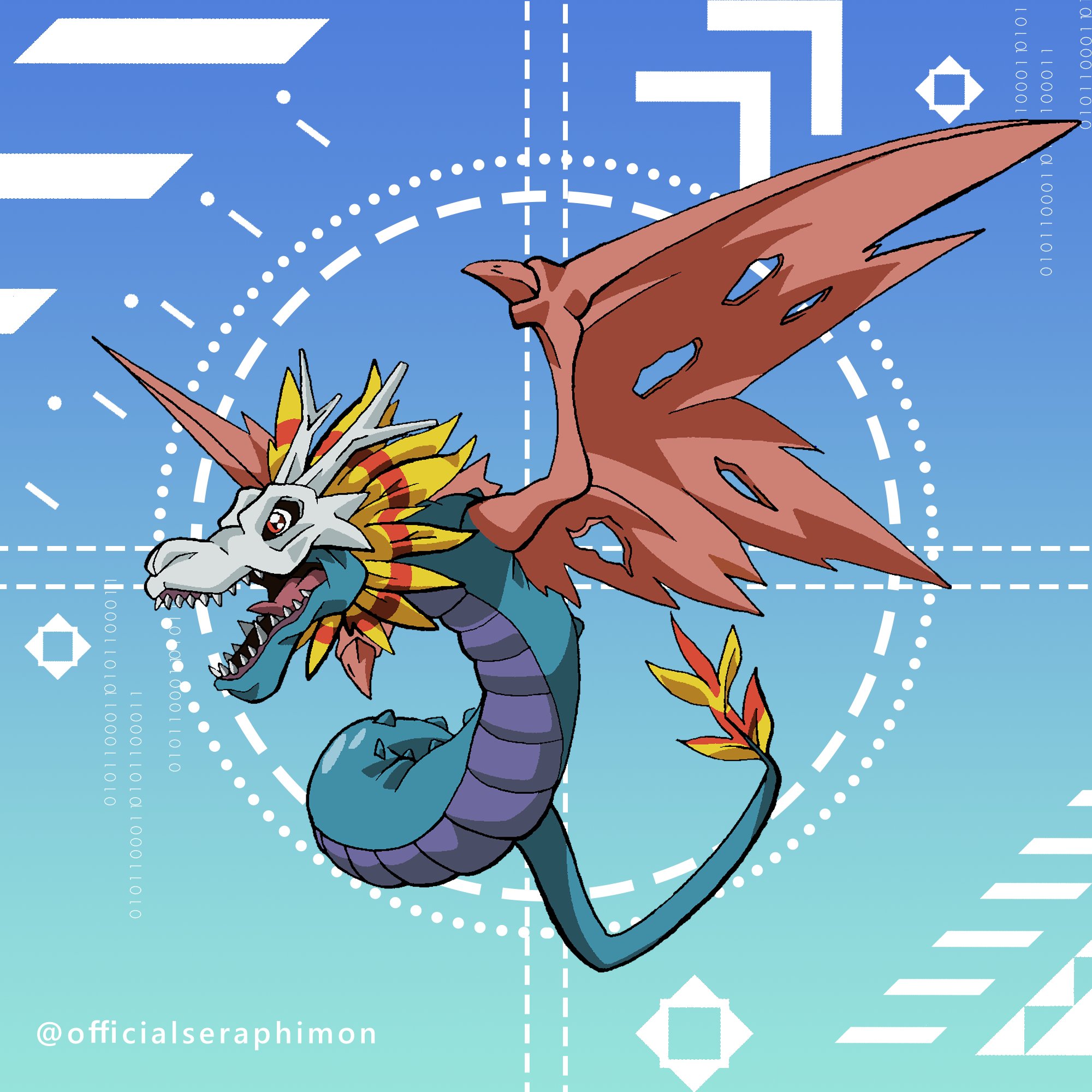 Officialseraphimon on Twitter: " My new art of Airdramon in Tri. Style #digimon #digimontri ...