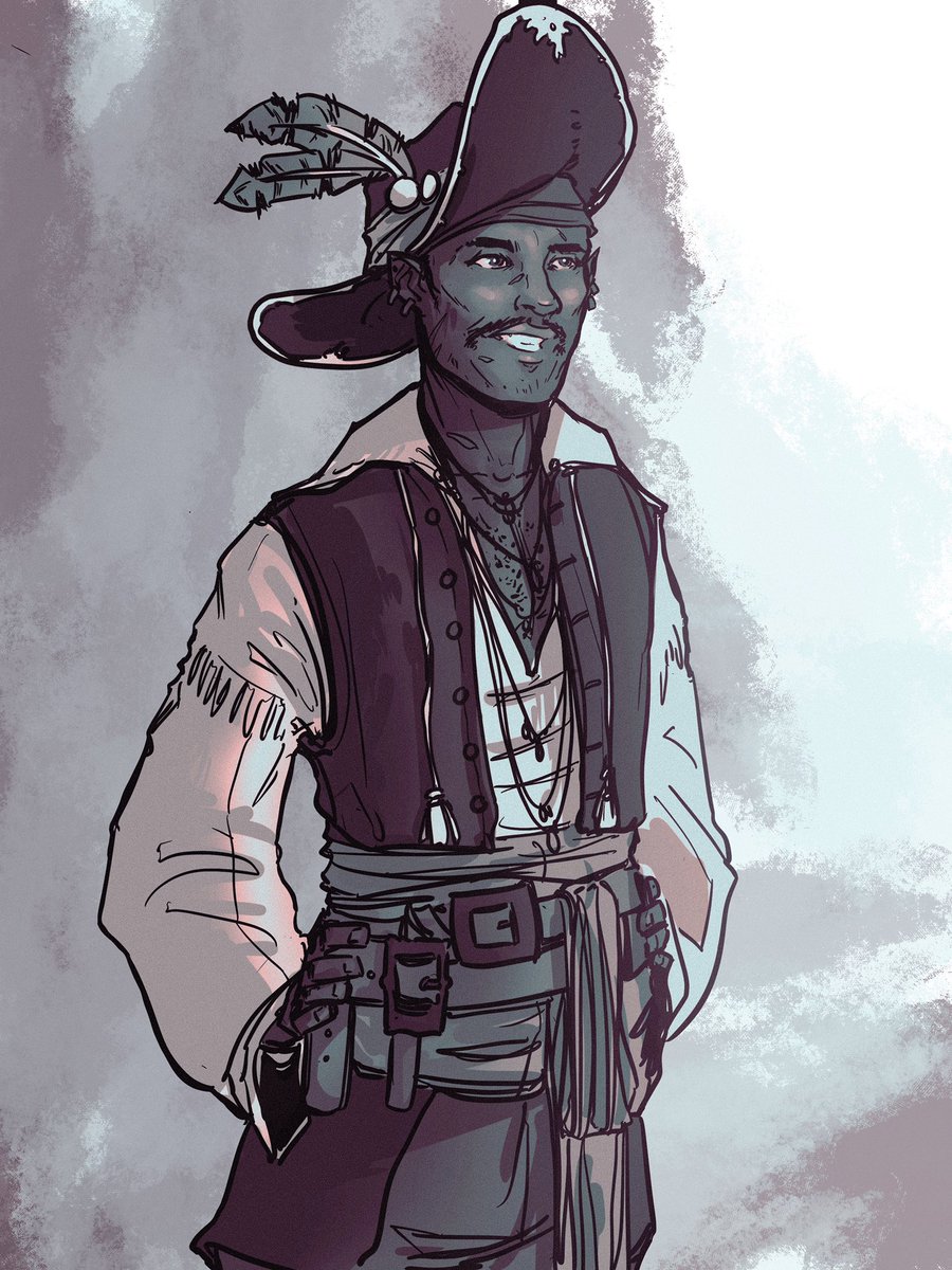 Pirate Captain Drawing