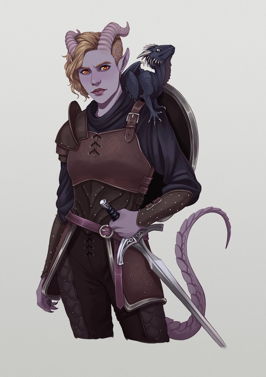 Tiefling Female Fighter