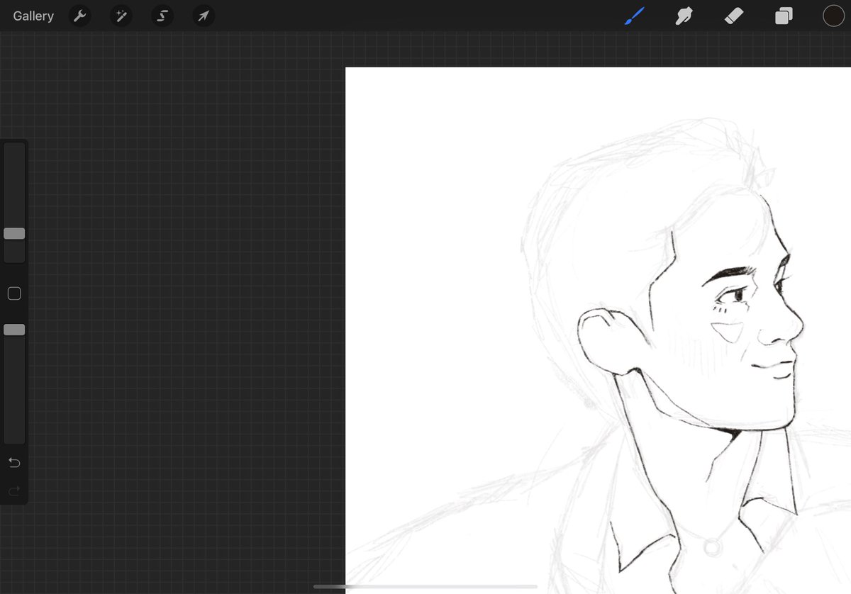 「Sum sketch of my unnamed oc :--------) #artph 」Gabの漫画