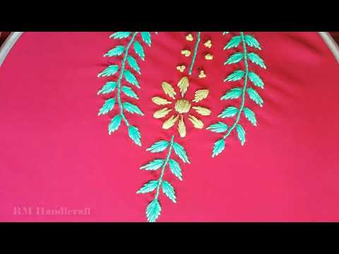 Simple Hand Embroidery Designs For Neck