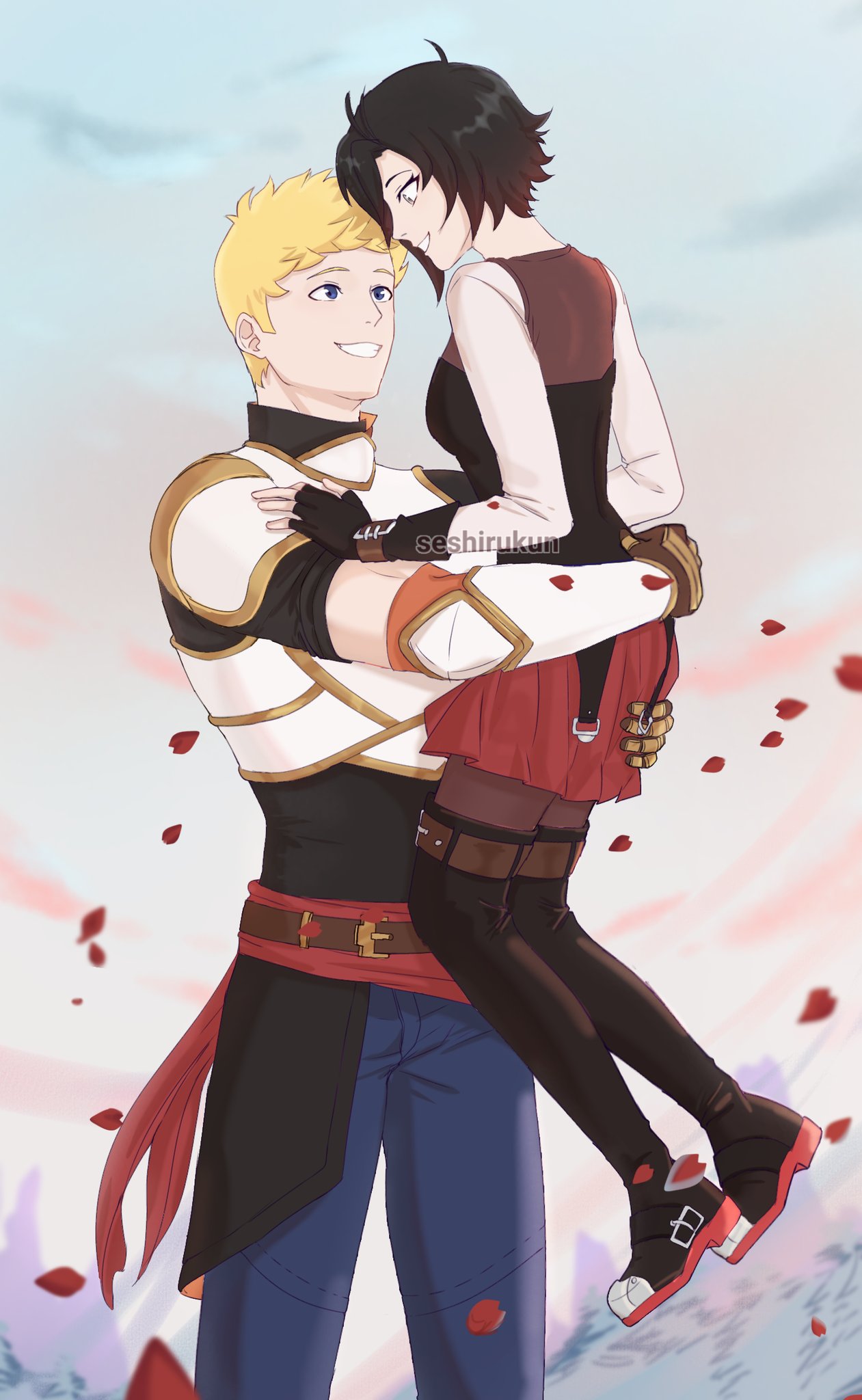 Rwby Ruby X Jaune