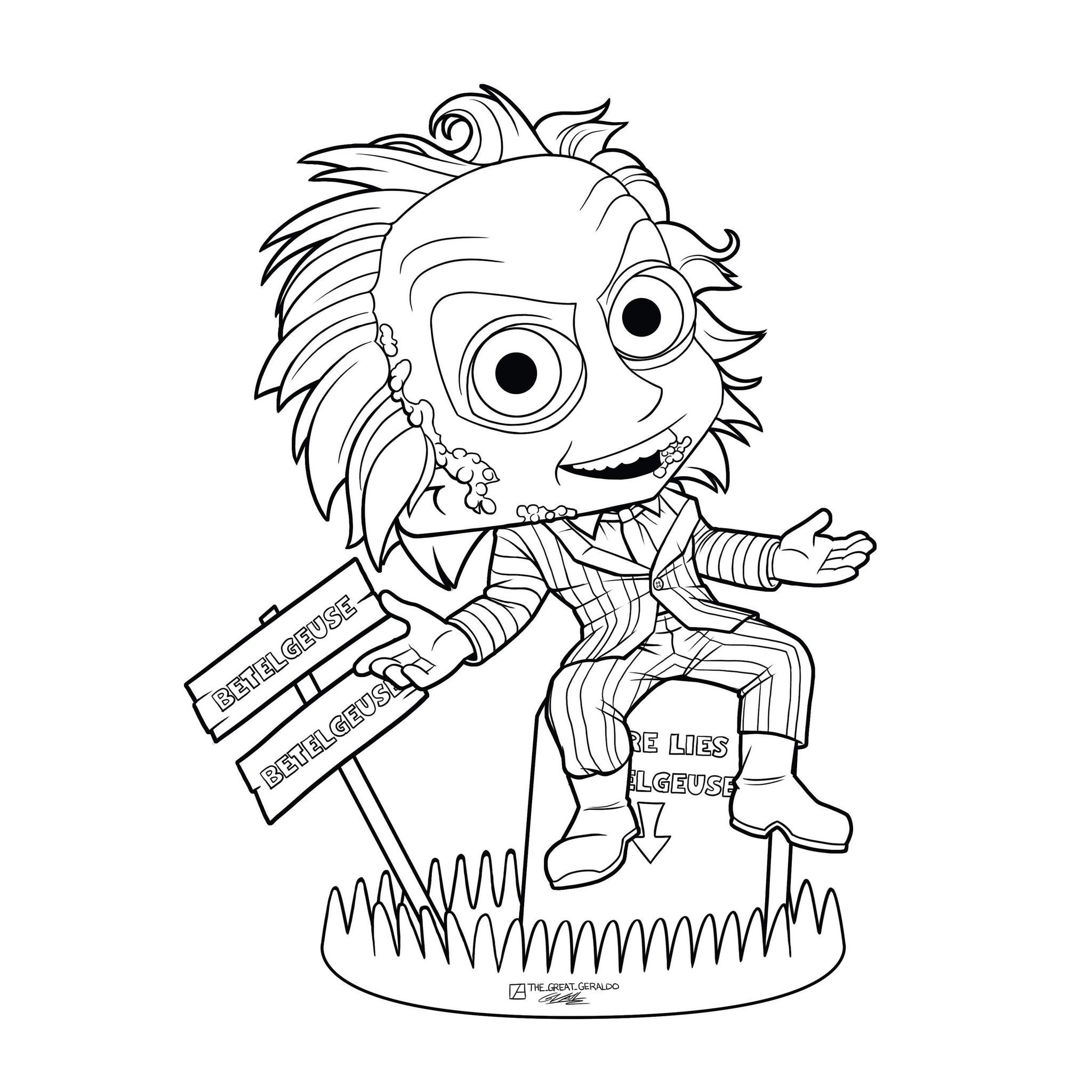 Tim Burton Coloring Pages