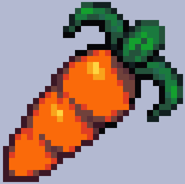 Minecraft Carrot Pixel Art