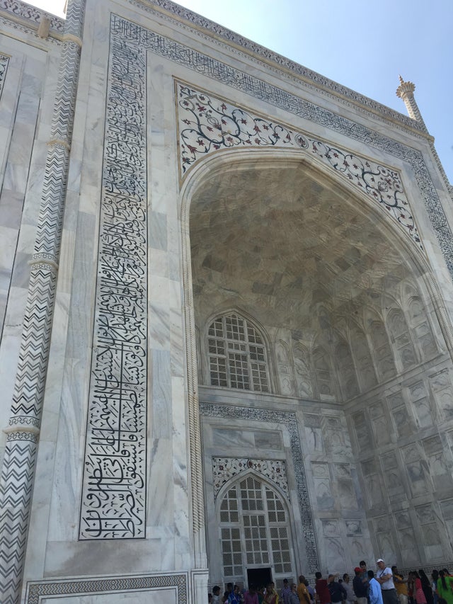1/n The first thing visitors see on a visit to the Taj Mahal is an ASI ...