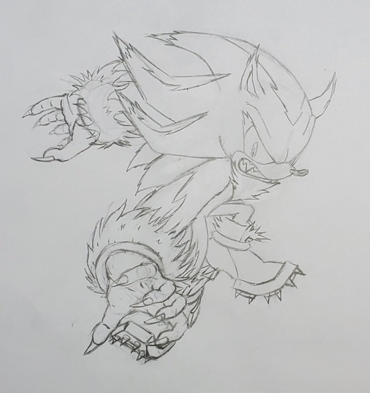 How To Draw Shadow The Werehog