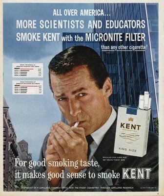 1950s Kent Cigarette Ads