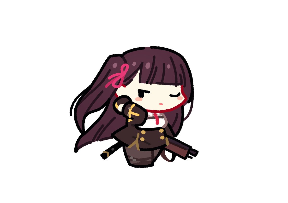 少女前線「WA2000 #Chibitober #GirlsFrontline #GFL 」|Tamalynn 🔸 K11@CA7のイラスト