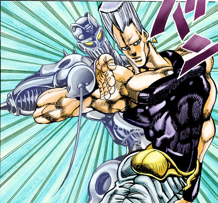 English Giraffe on Twitter: "@JJBAscreenshots Arguably the most iconic Polnareff pose. https://t ...