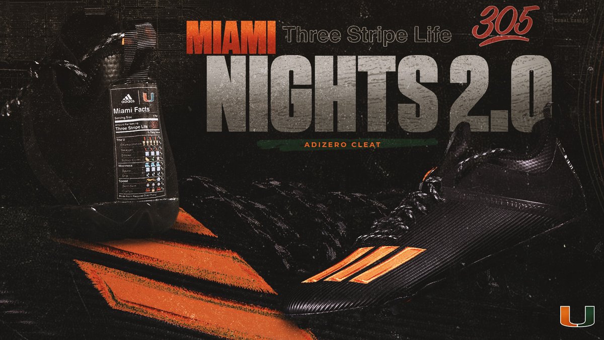 Miami reveals Miami Nights 2.0 Uniforms : r/CFB