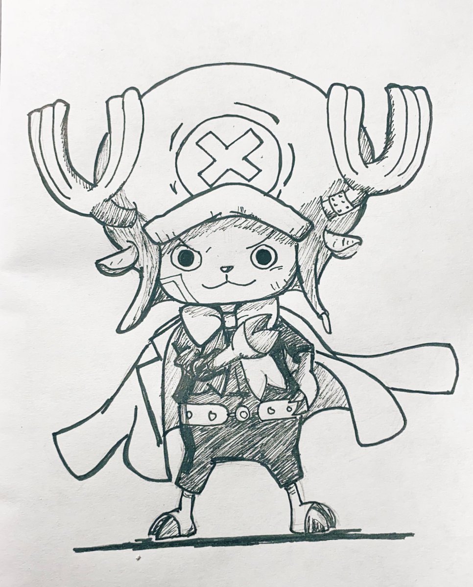 Chopper Drawing One Piece