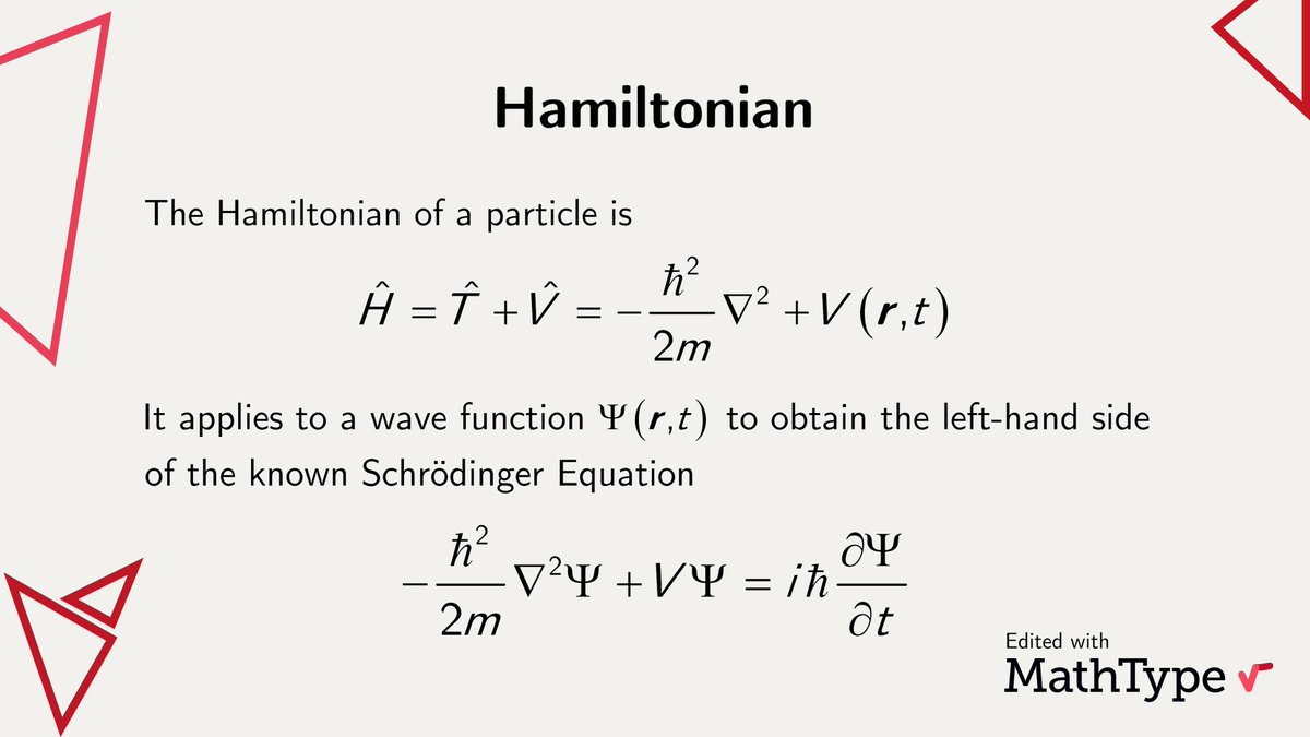 Hamiltonian Operator