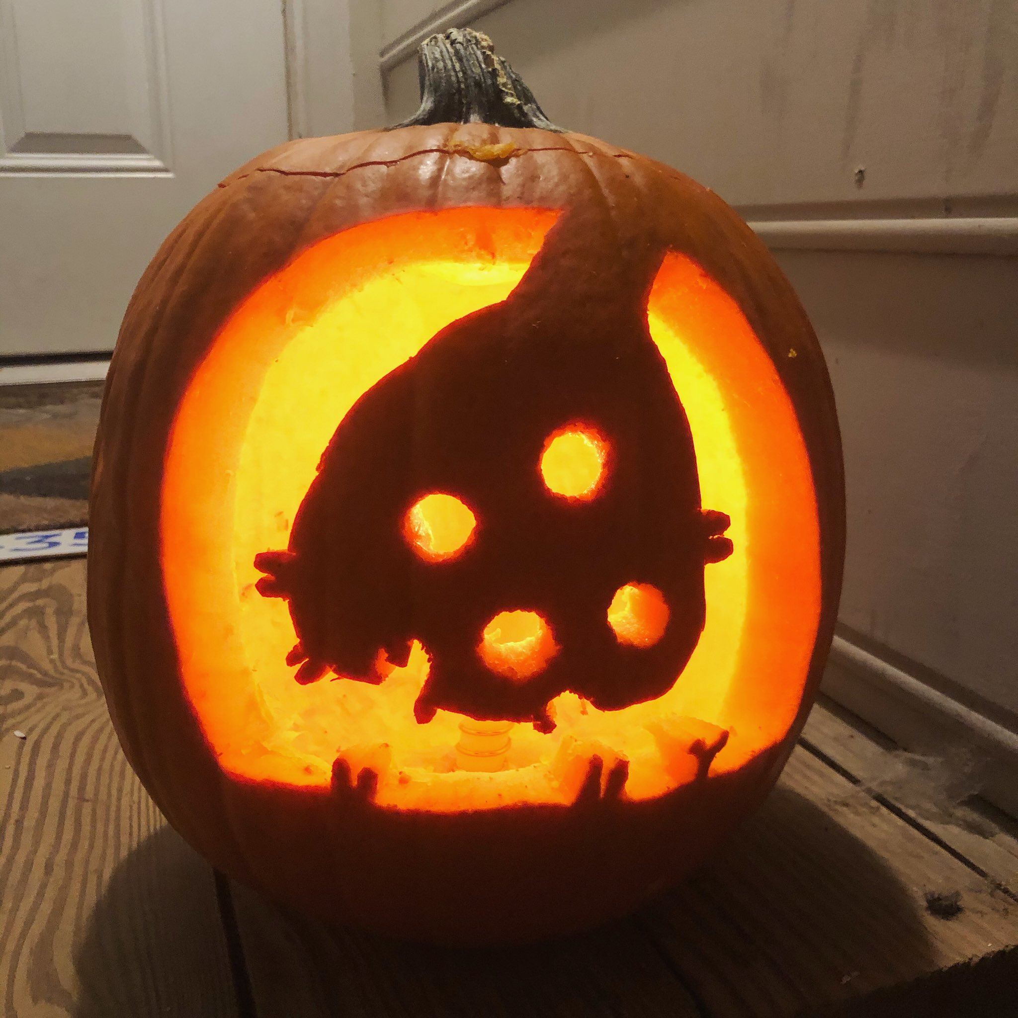 Gears Of War Pumpkin Stencil