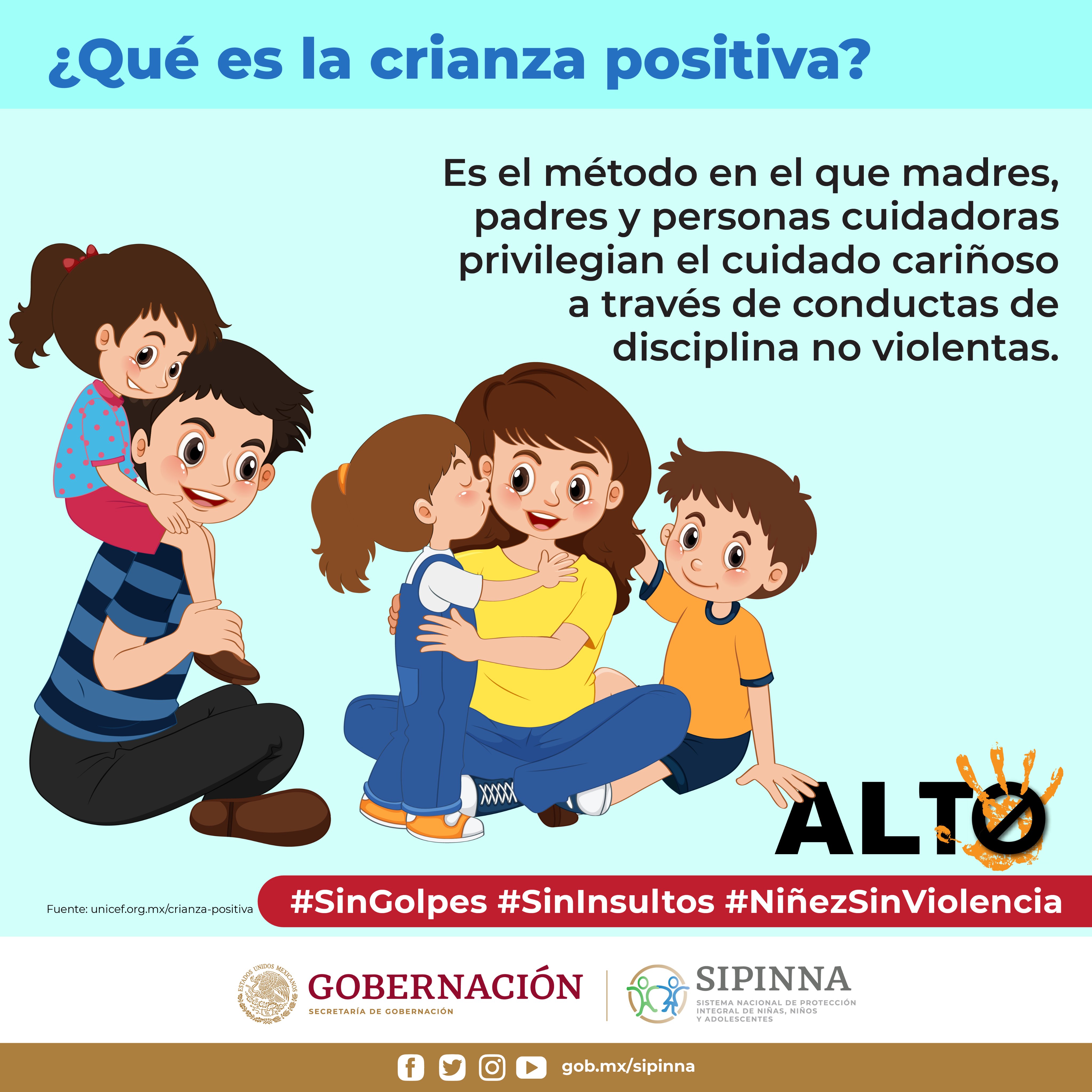 SIPINNA on Twitter: "La #CrianzaPositiva se basa en el respeto a los derechos y dignidad humana ...