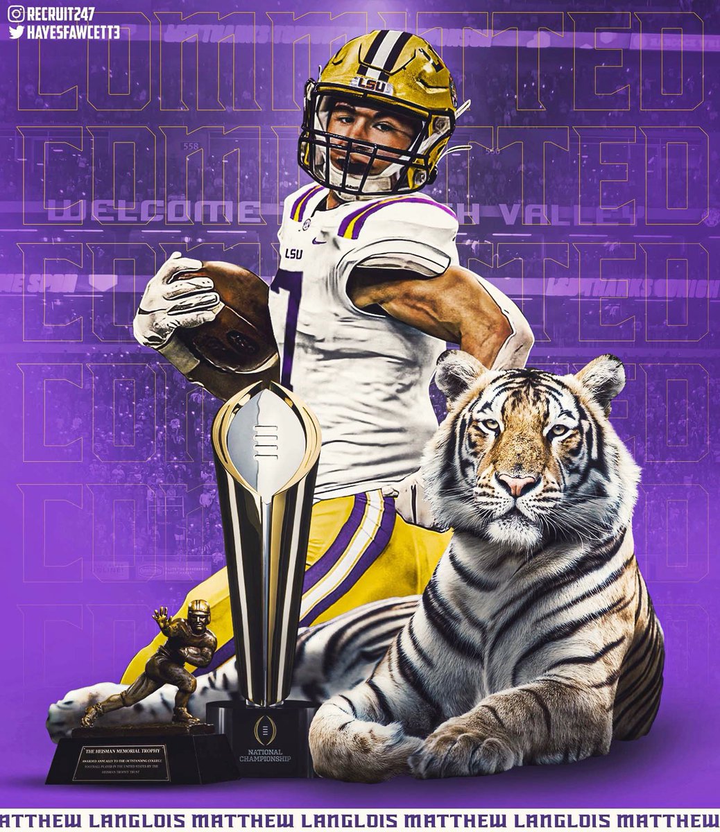 2021 3* ATH Matthew Langlois flips from Kansas State to LSU : r/CFB