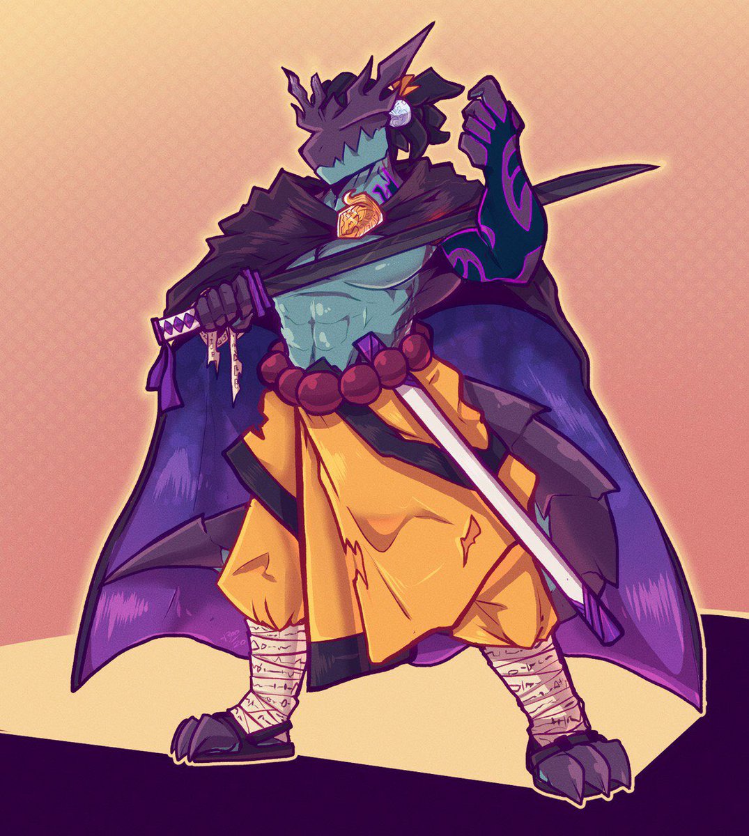 「Gave my Dragonborn, Garu, a slight times」|Boo Rad13yのイラスト