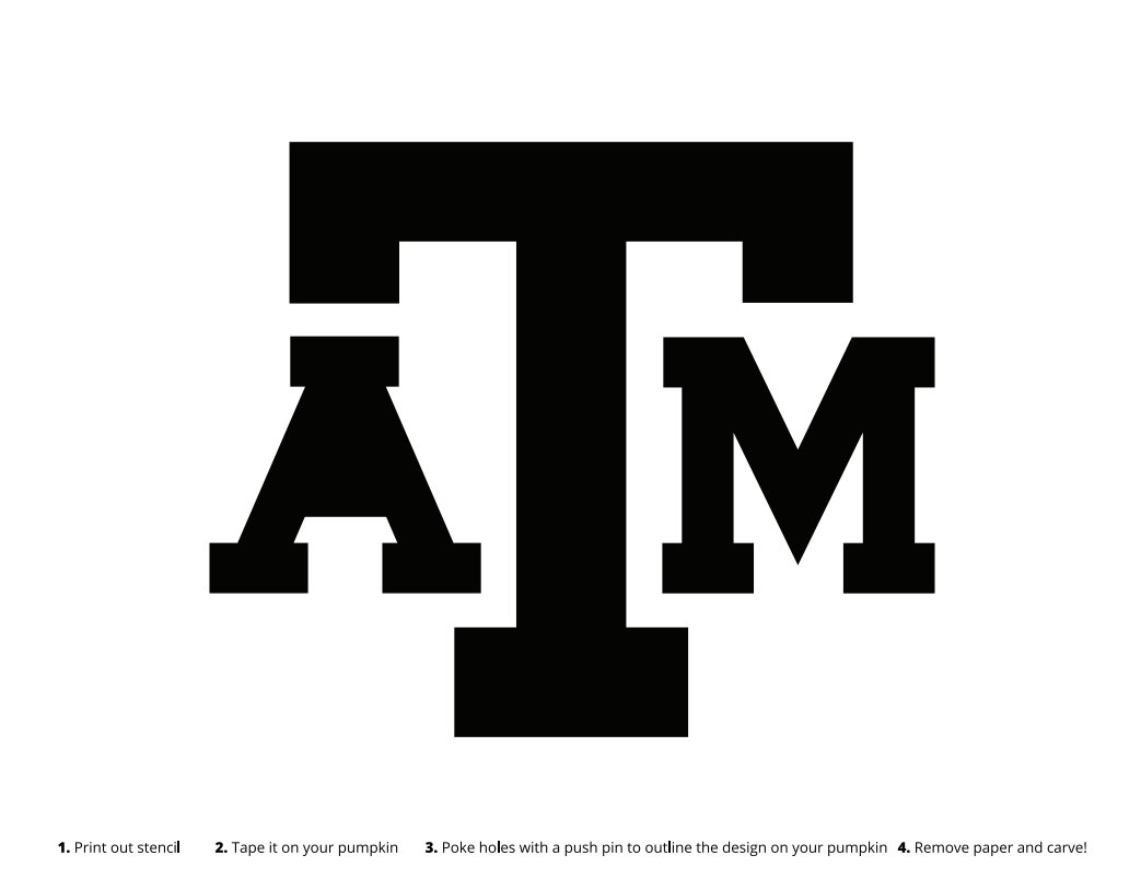 Black Texas Stencil