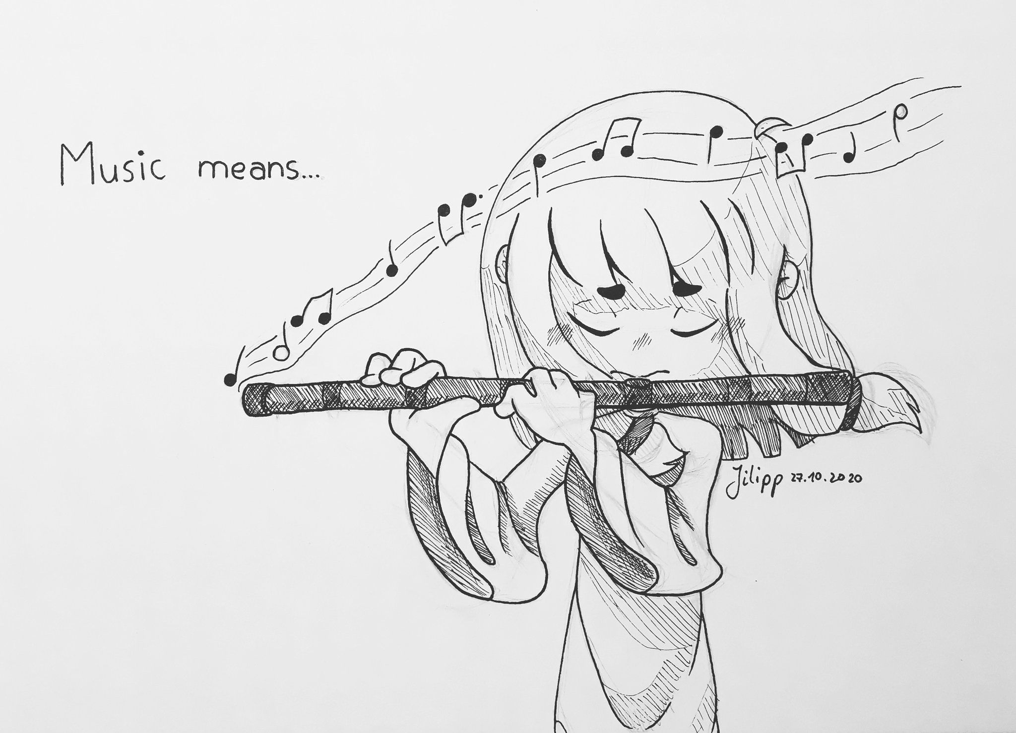 How To Draw Flute