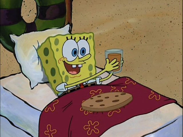 Spongebob Eating Chocolate