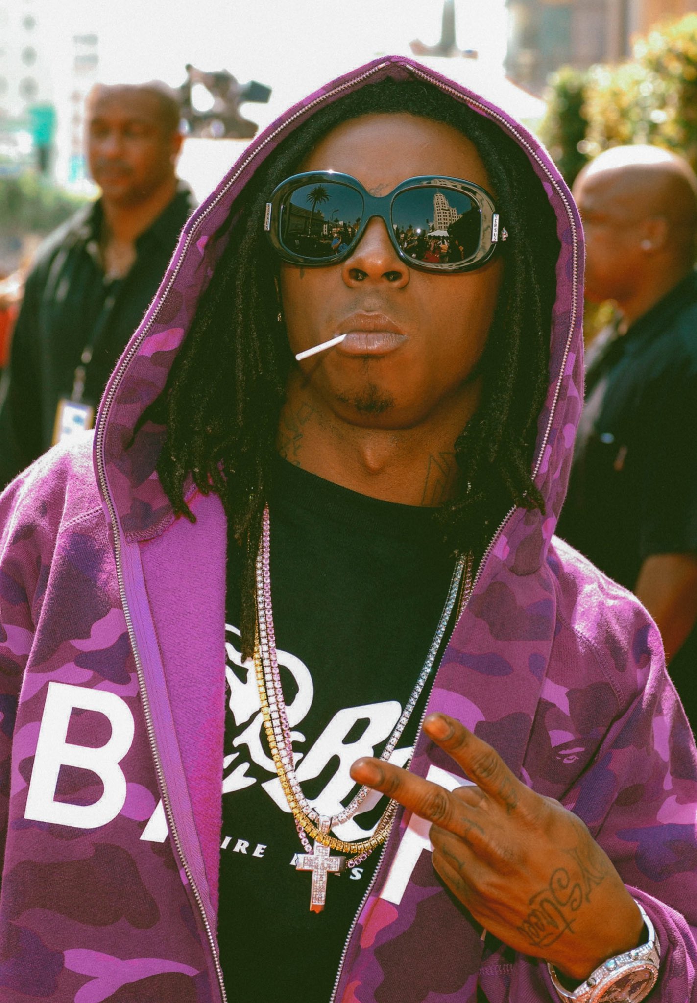 Lil Wayne Wearing Purple