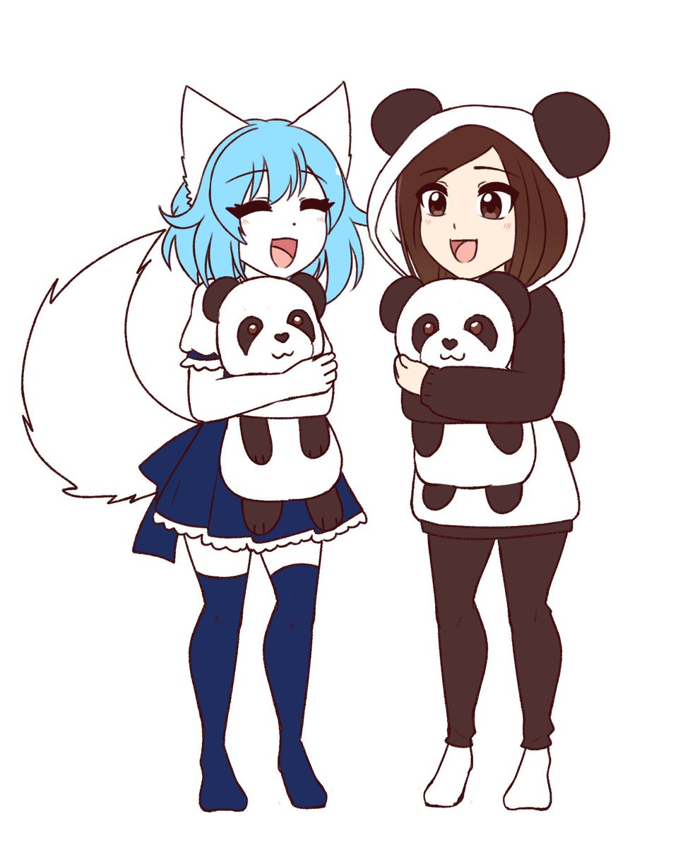 Wolfychu drawing of her and Jeannie : r/PotasticP