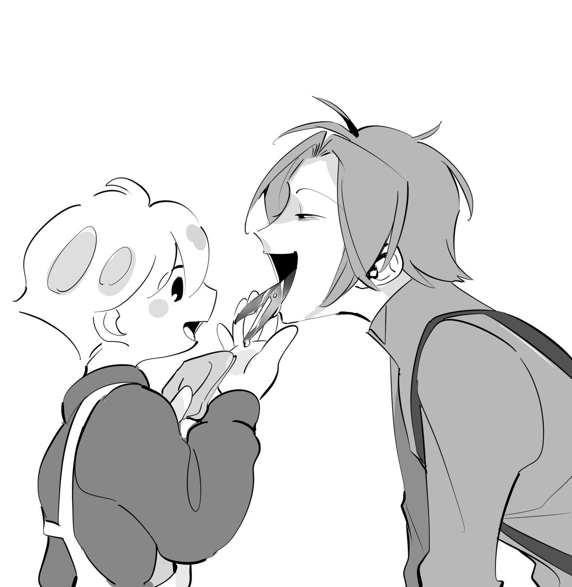 「kbnmと主pk前提の話です 」中野尾の漫画