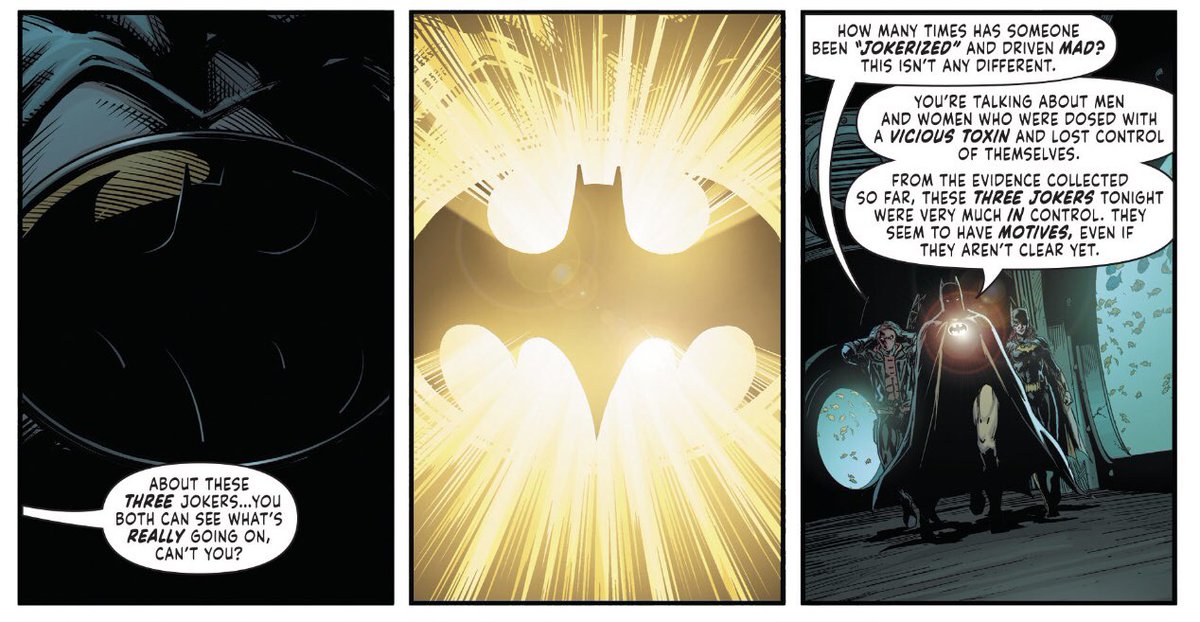 RentonHawkey The somber seriousness with which Batman's fla」Dan Schkadeの漫画
