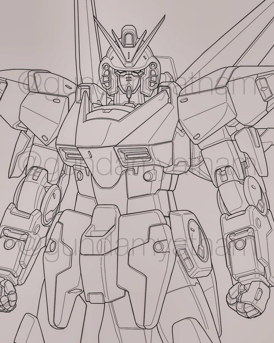 「Final linework on the Zeta sketch on Procreate. Finger drawi ...
