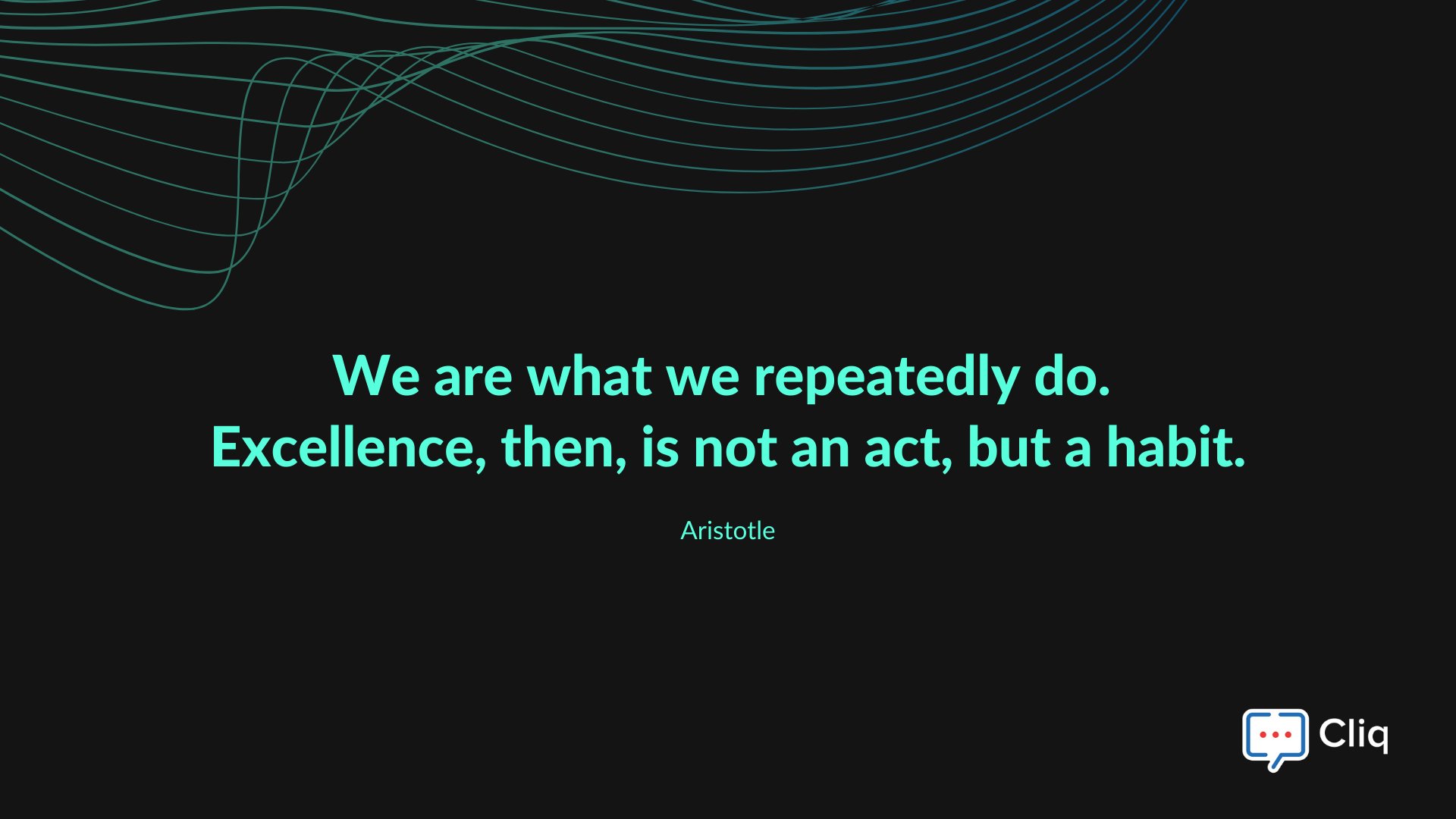 We Are What We Repeatedly Do Exercise News – Vital Fitness Coaching