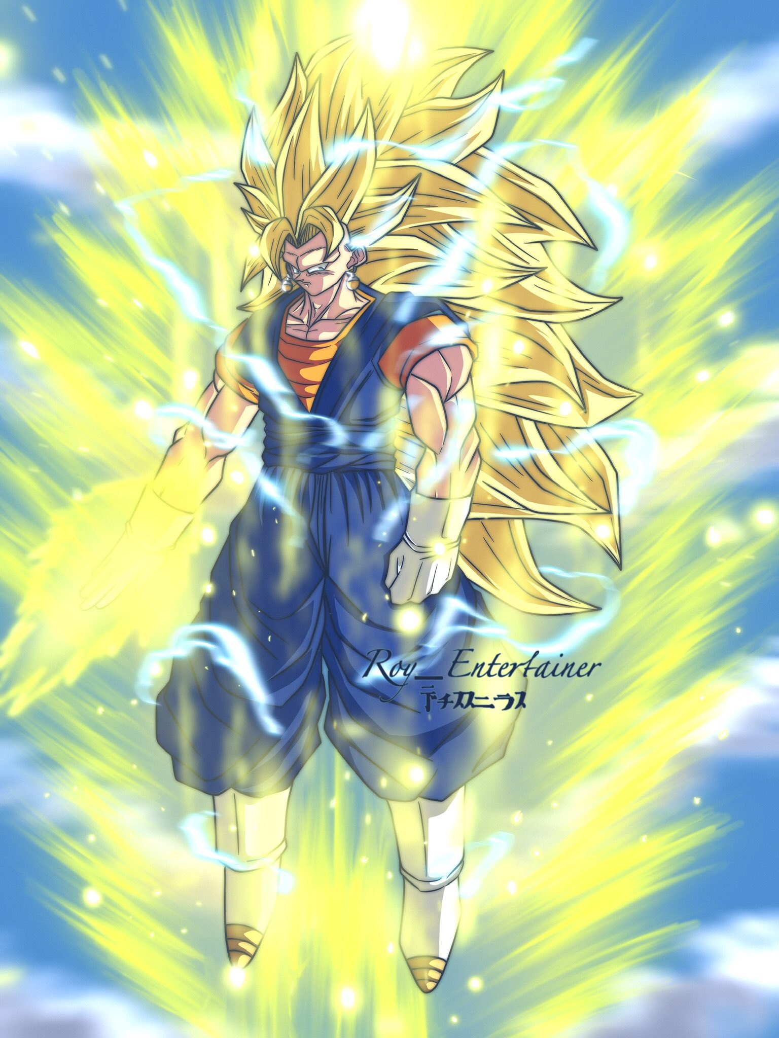 Vegeto Ssj3 Goku Ssj3 And Vegeta Ssj3 "fusion" Vegetto ☠☠....