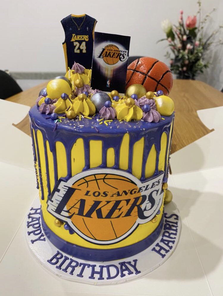 Lakers Sheet Cake