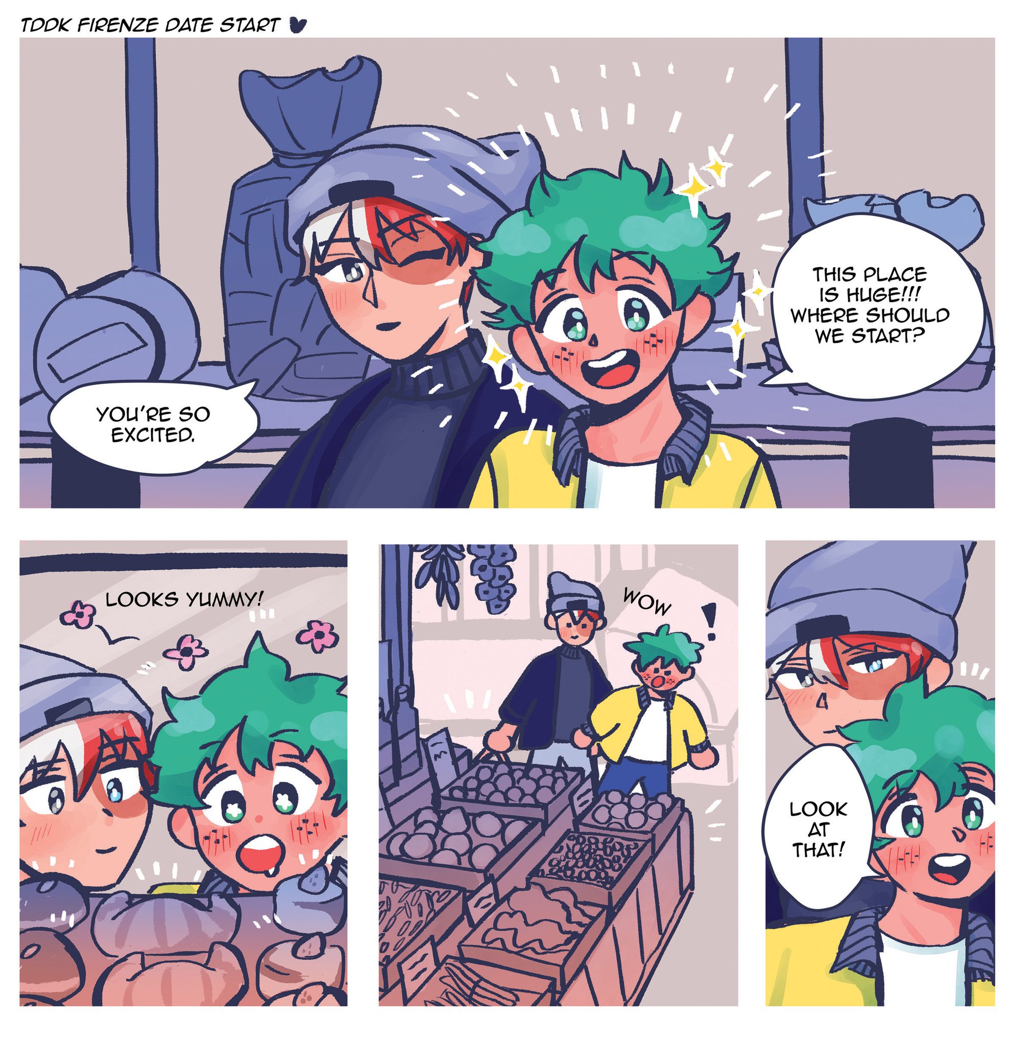 Tododeku Comics Cheese.doorstop48: "Shouto Has A Staring Problem