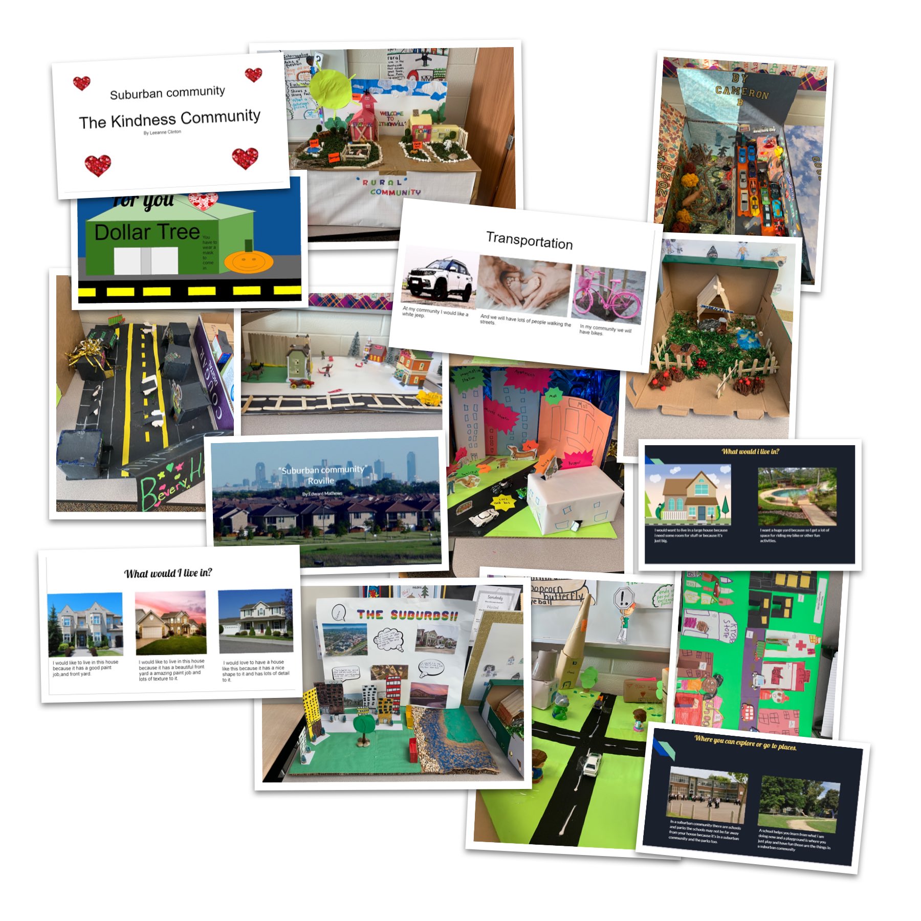 Suburban Community Diorama