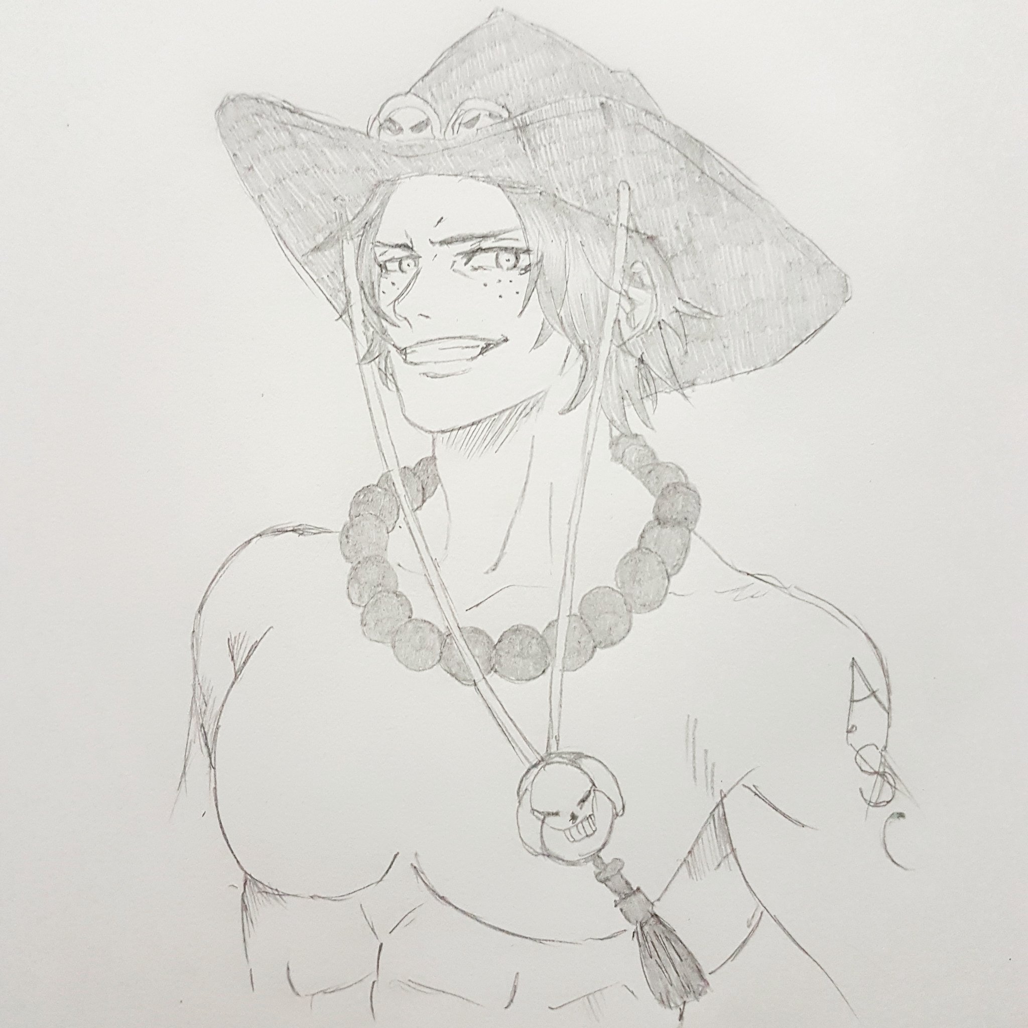 Ace One Piece Drawing