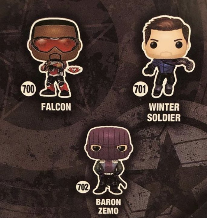 Sam, Bucky and Zemo Funko's from "Falcon and Winter Soldier" : r ...