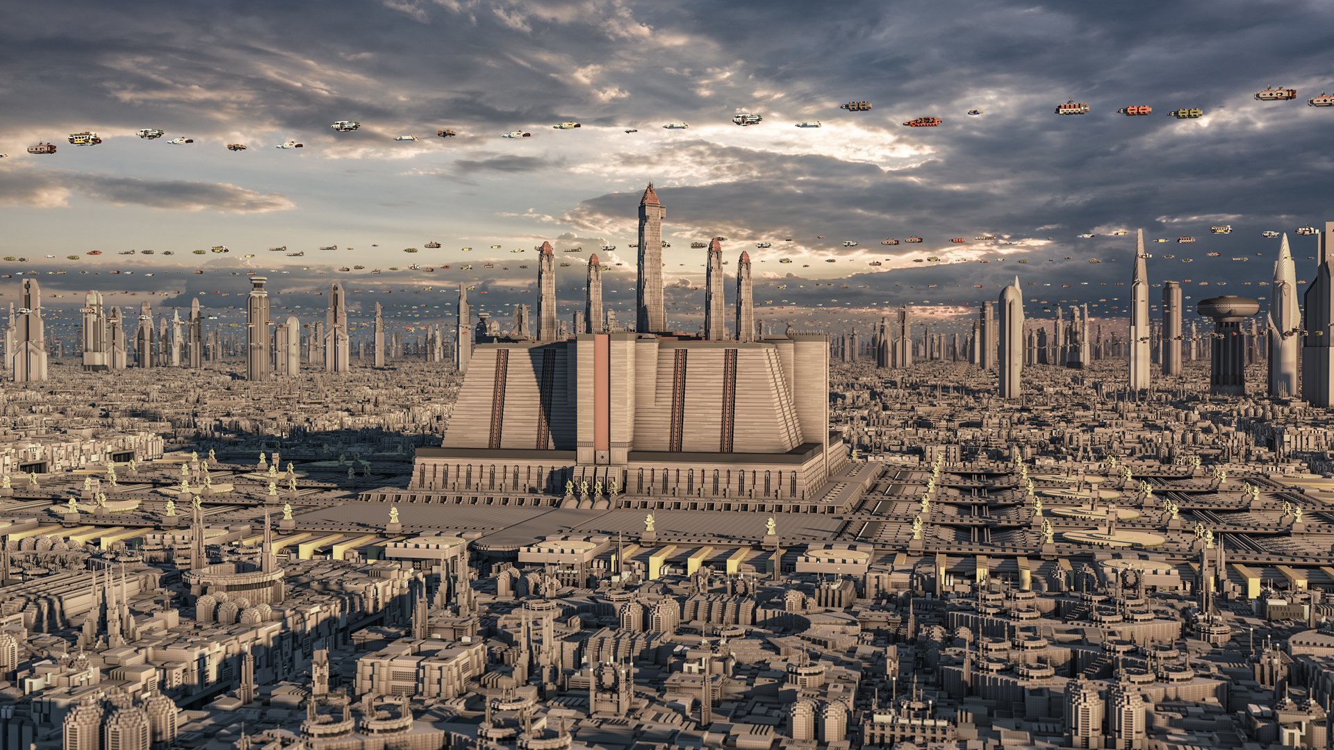 Jedi Temple Coruscant Wallpaper