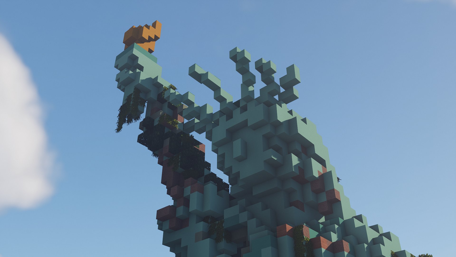 Godzilla Minecraft Statue