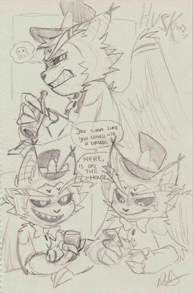 「Husk smiling makes me soft ️ No es muy」|La Mikha🪴の漫画