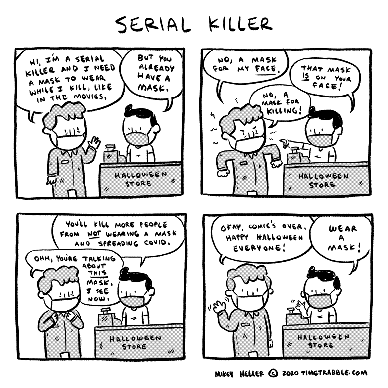 「i drew a comic about a serial killer 」Mikey Hellerの漫画