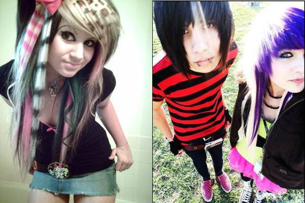 Red Scene Hair Tumblr