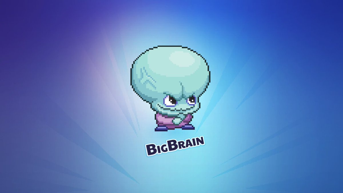 Big Brain Cartoon Character