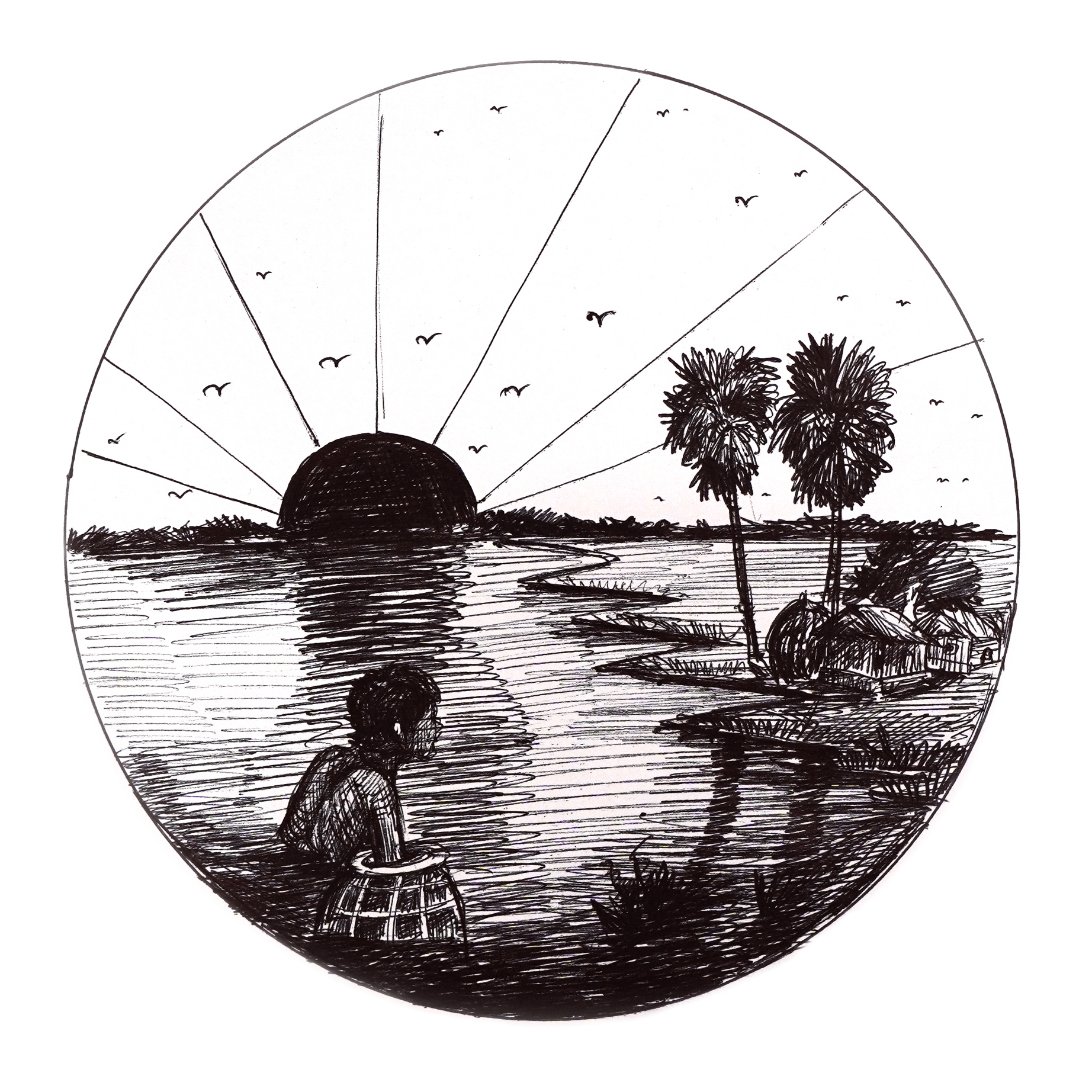 Beautiful Pencil Drawings Of Scenery