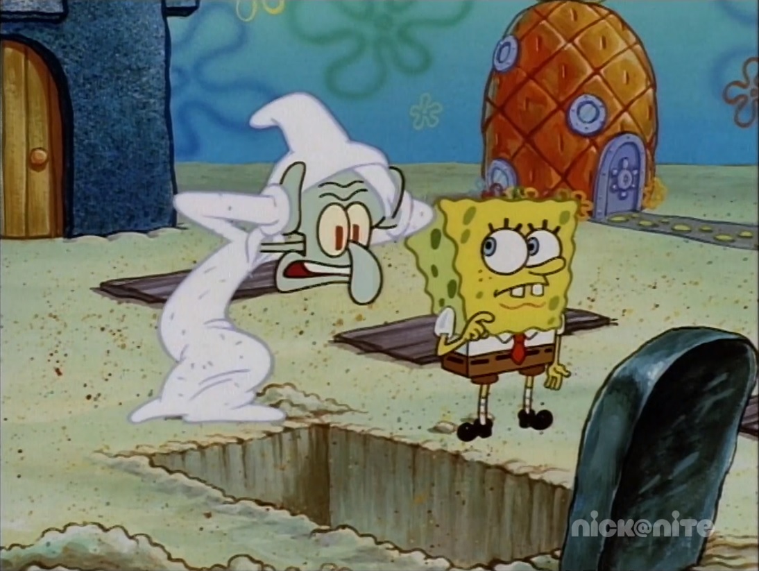 Spongebob Squidward The Unfriendly Ghost Coffin