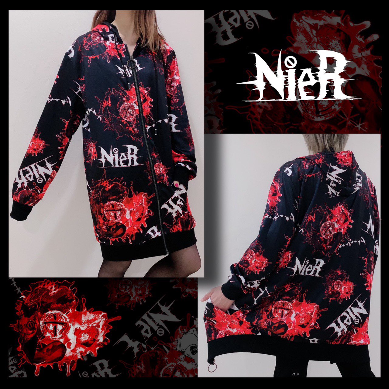 NieR Clothing on Twitter: "🚫新作案内🚫 LONG LENGTH ZIP OUTER 【RED HEART BEAT】 パッと目を惹く鮮やかな色合いのジップアップ ...