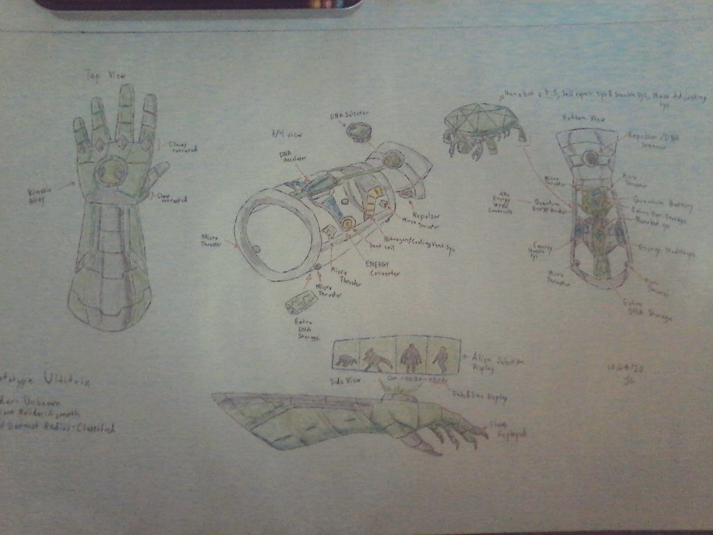 Iron Man Hand Repulsor Blueprints