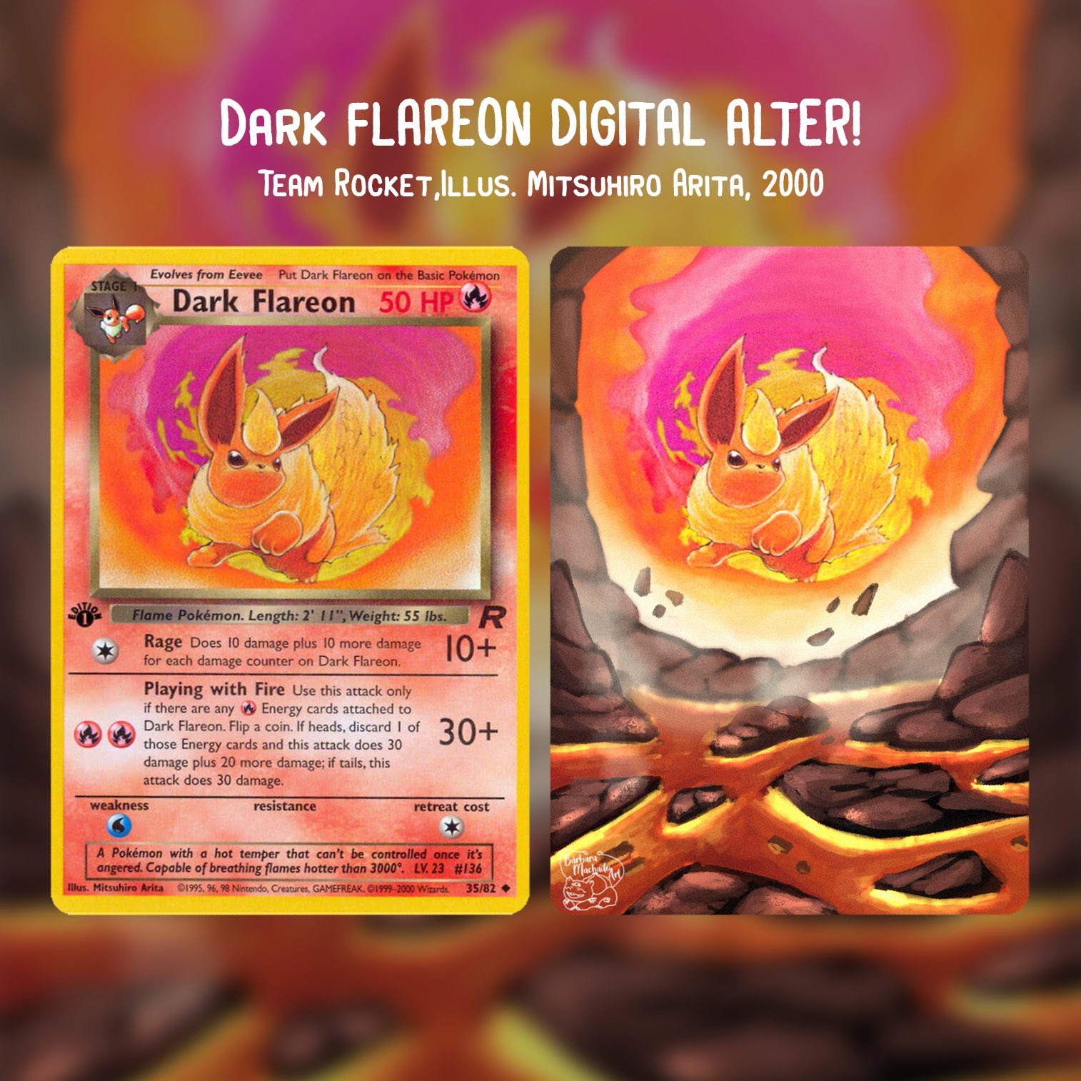 Dark Flareon Card