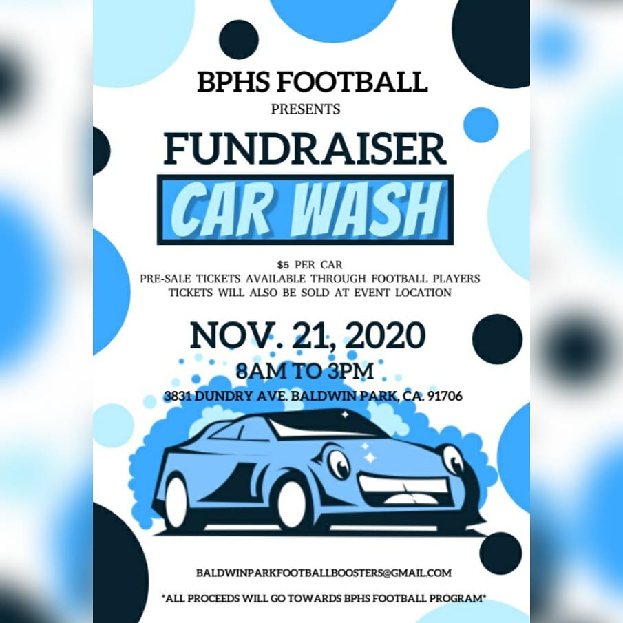 Car Wash Fundraiser Football Car Wash Fundraiser For Sunrise Athletics